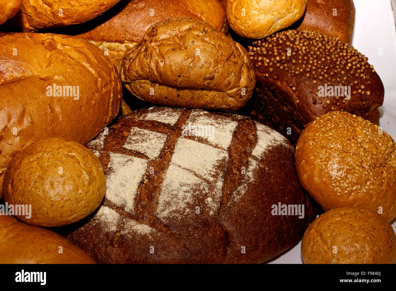 assortment of baked bread Stock Photo - Alamy
