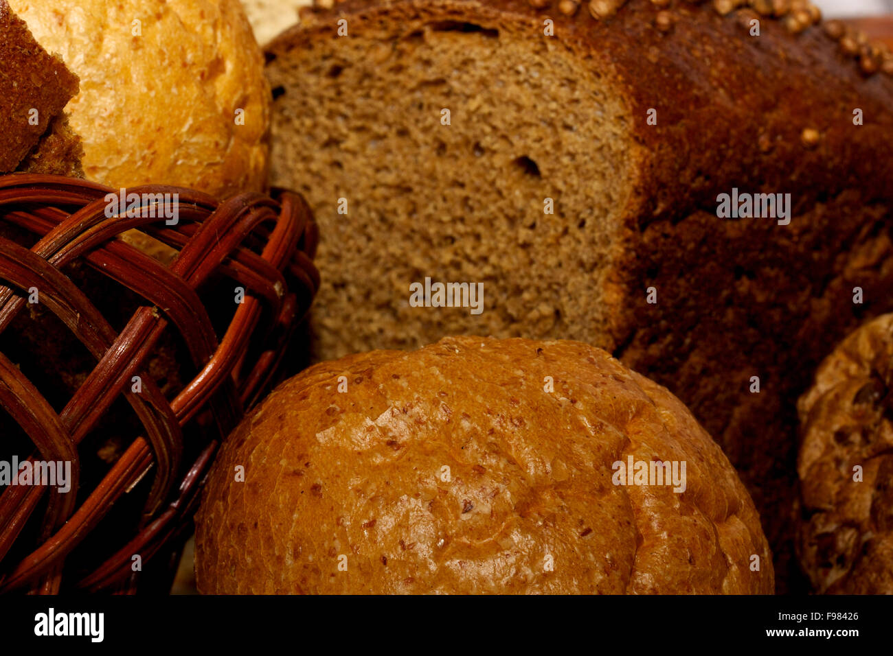 assortment of baked bread Stock Photo - Alamy