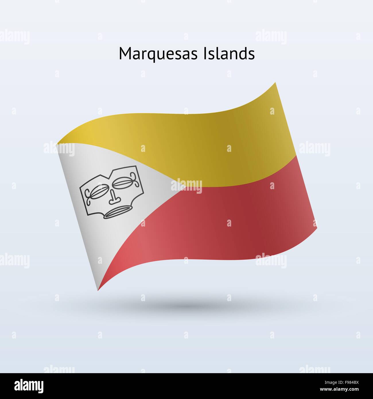Marquesas Islands flag waving form Stock Vector Image & Art - Alamy
