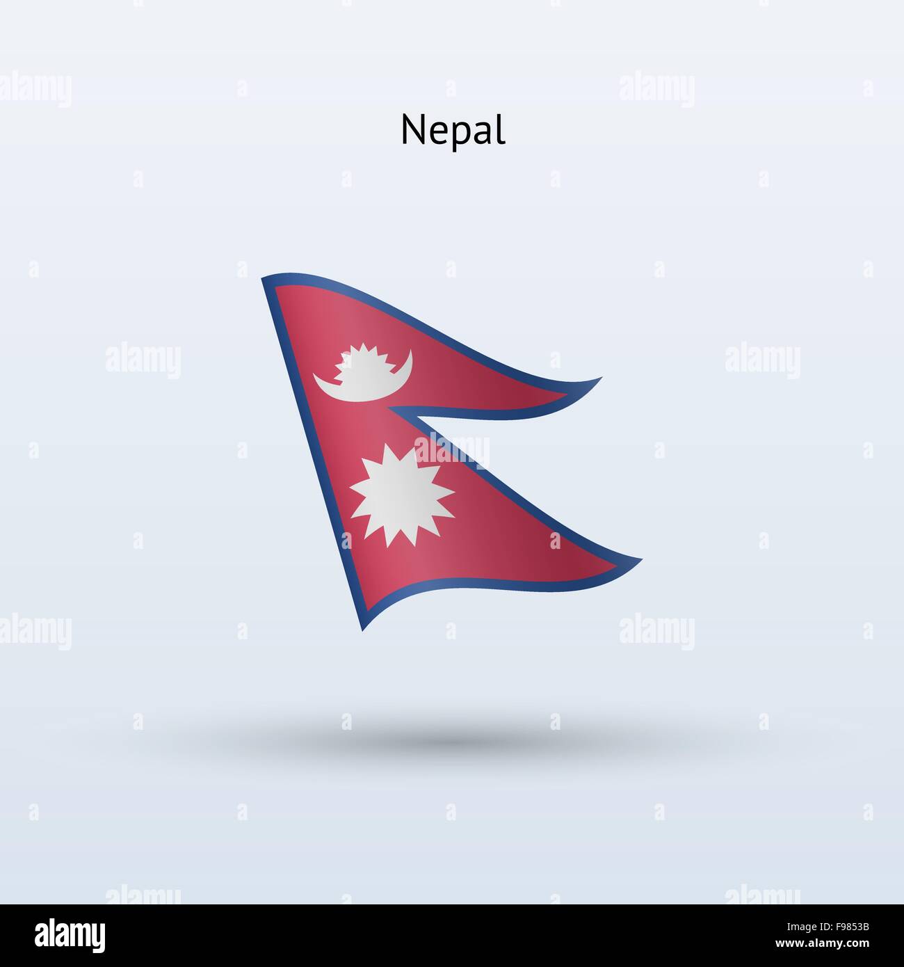 Nepal flag Stock Vector Images - Alamy