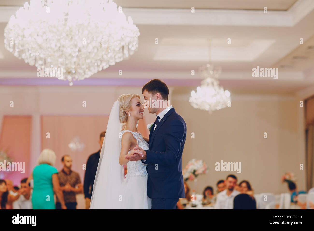 First wedding dance Stock Photo - Alamy