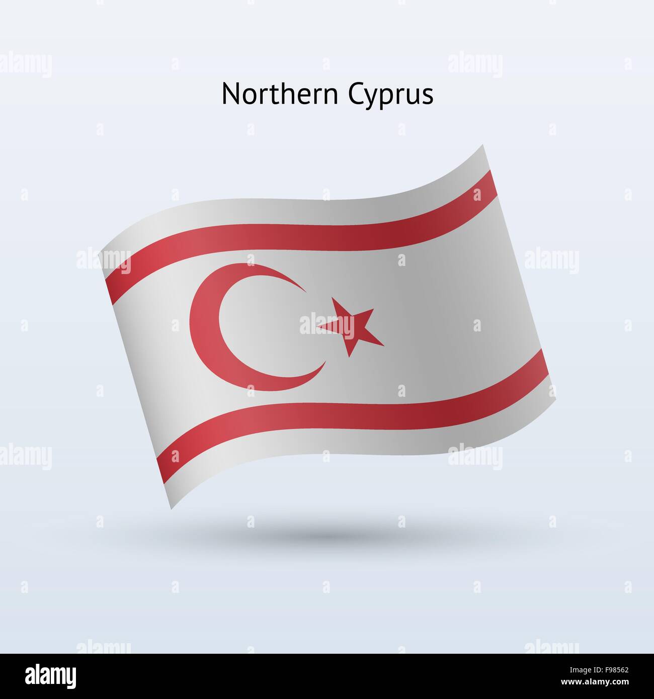Cyprus flag waving Stock Vector Images - Alamy