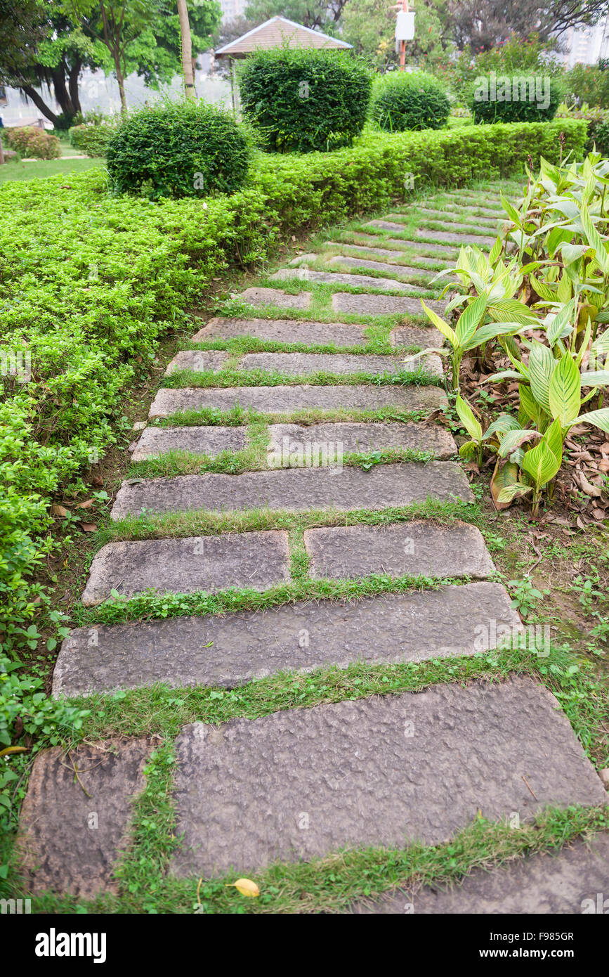 pathway in a park Stock Photo - Alamy