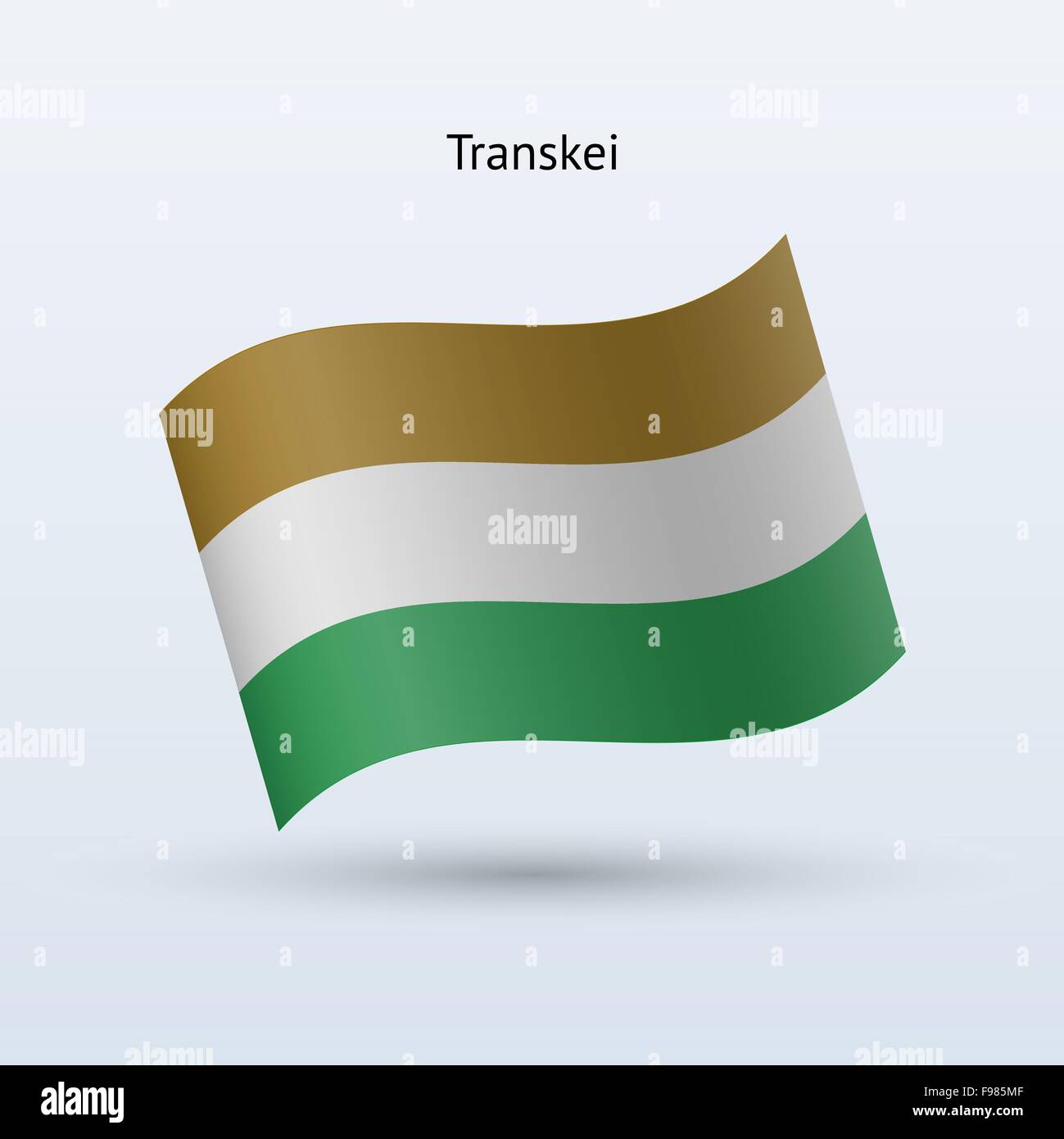 Transkei flag waving form. Vector illustration Stock Vector Image & Art ...