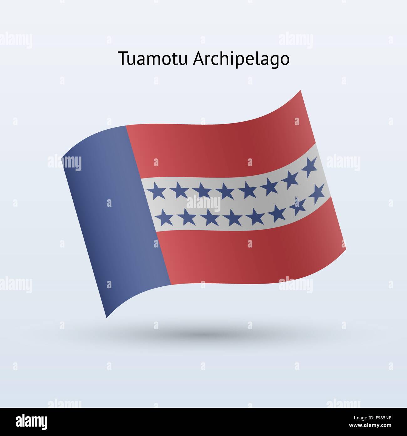 Tuamotu Archipelago flag waving form Stock Vector Image & Art - Alamy