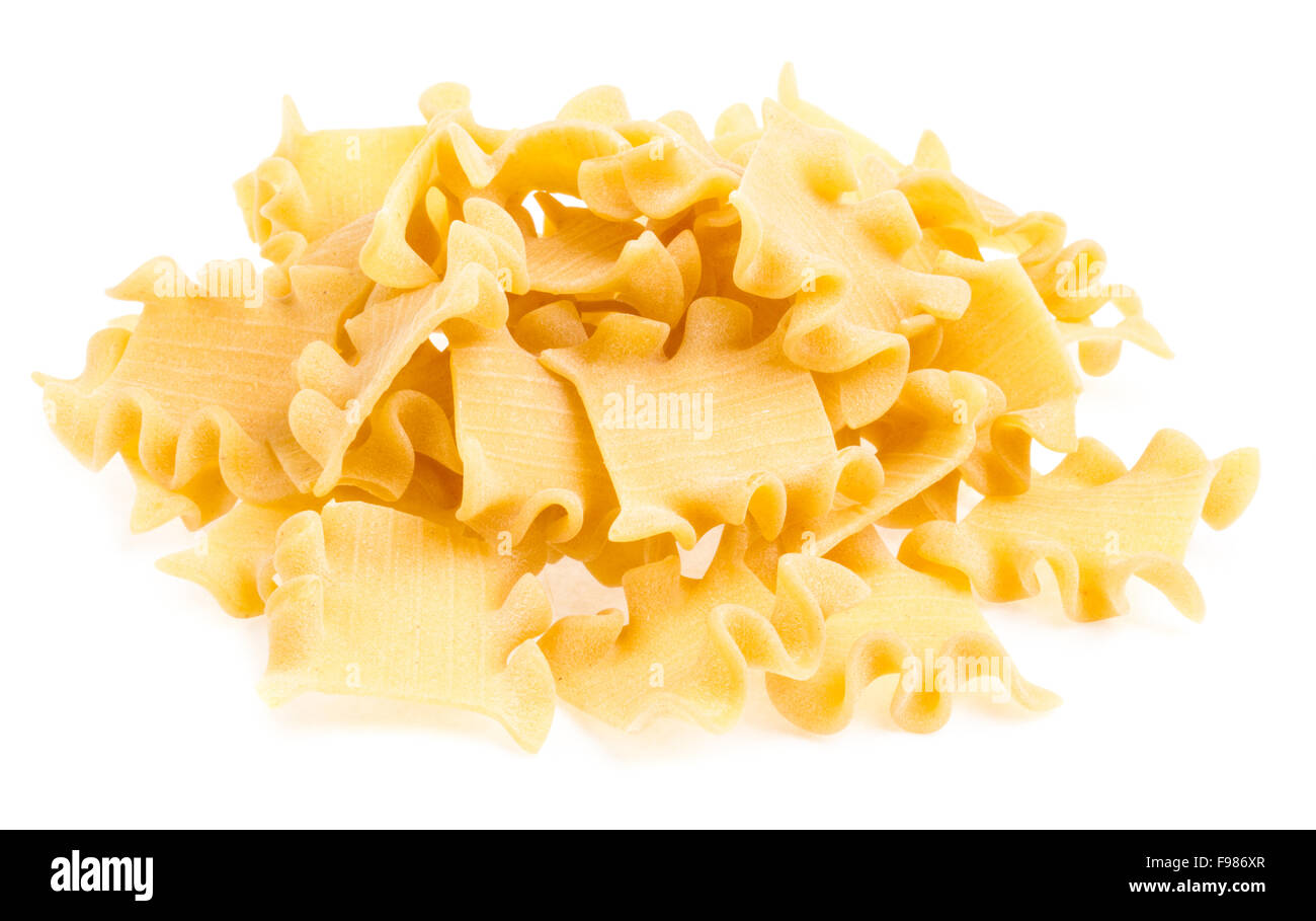Raw yellow Italian pasta Stock Photo - Alamy