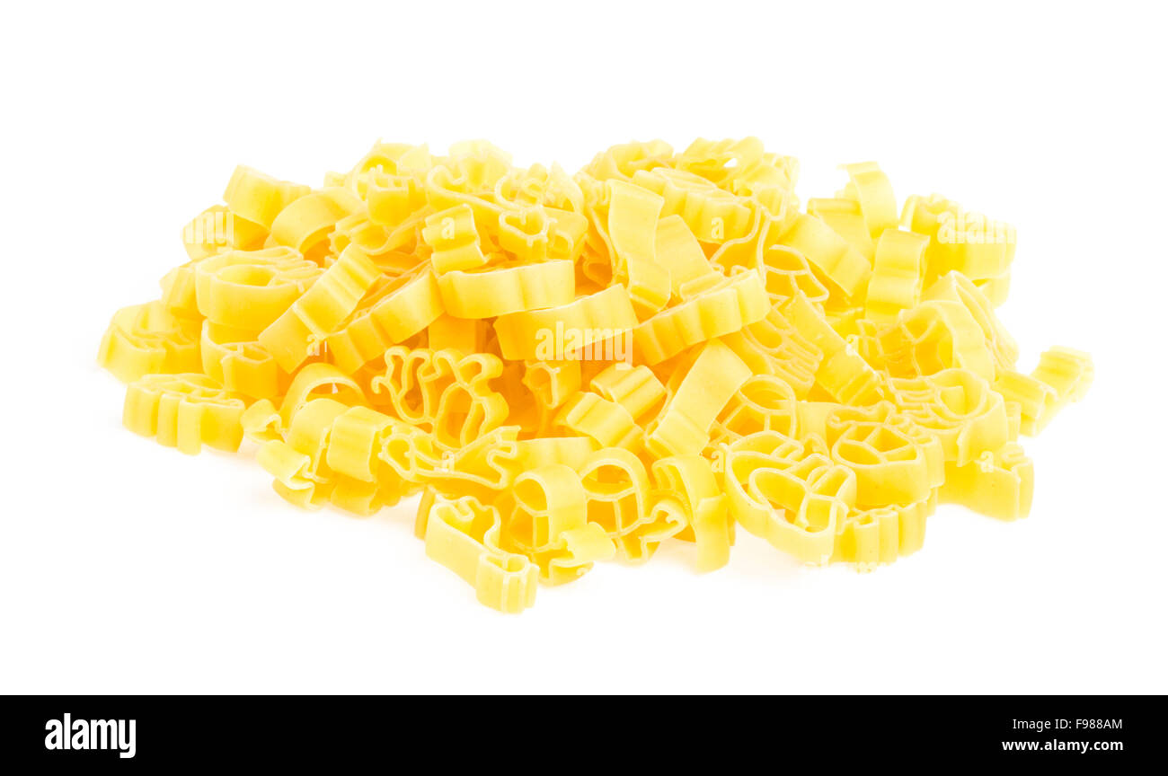 Raw yellow Italian pasta Stock Photo - Alamy