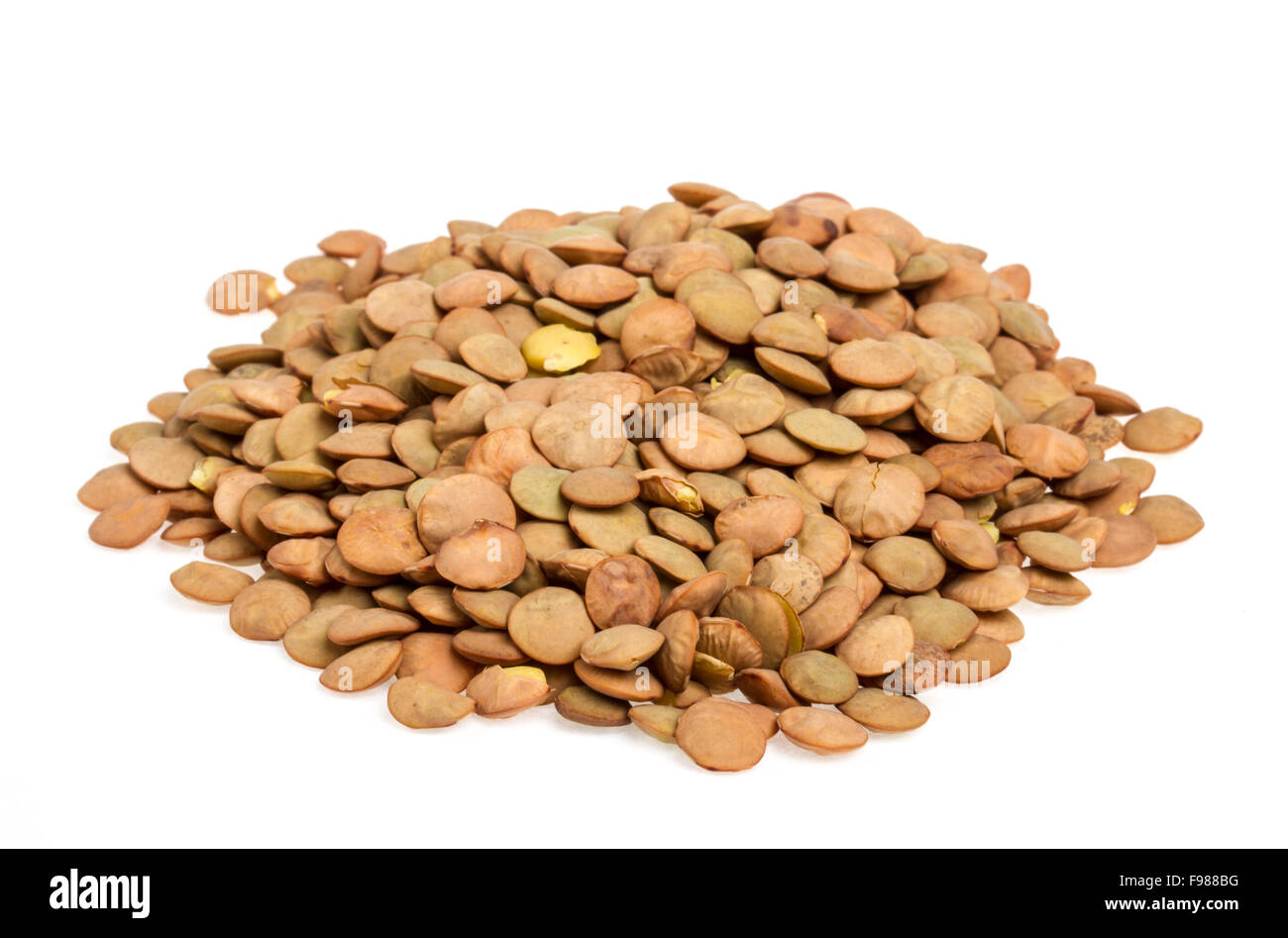 Lentils Isolated on White Background Stock Photo - Alamy