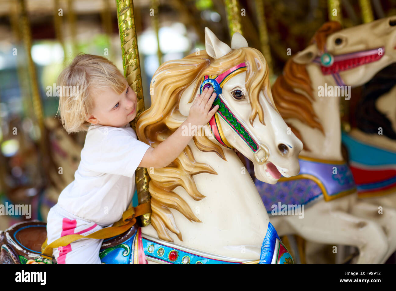 child on the horse Stock Photo - Alamy