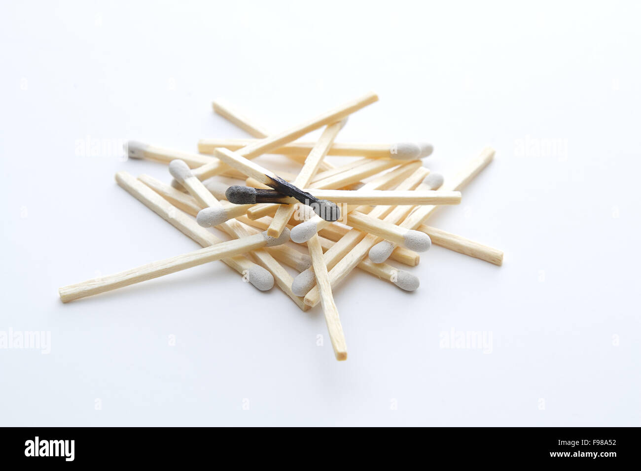 White tip matches Stock Photo - Alamy