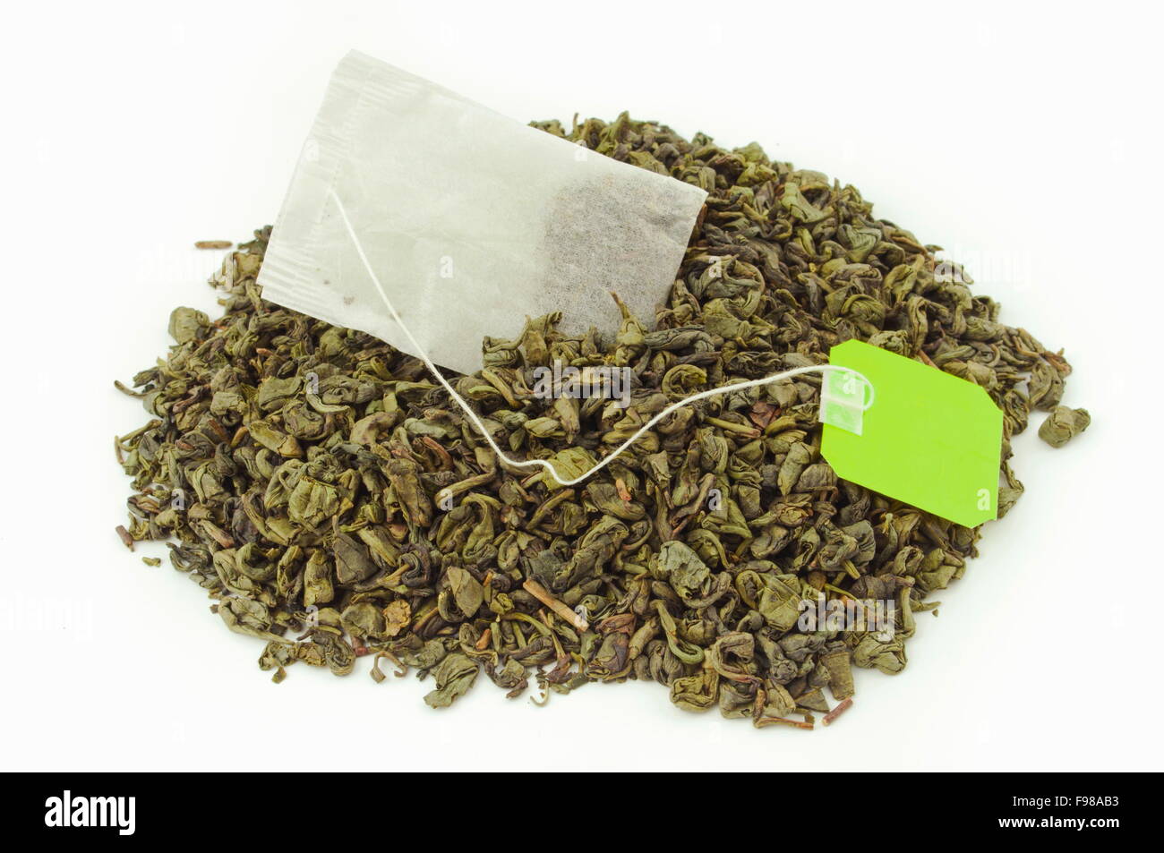 Tea bag dry leaves Cut Out Stock Images & Pictures - Alamy