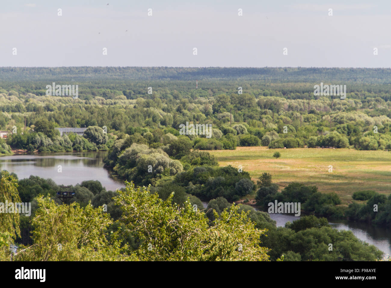 European Summer River Landscape (Russia Stock Photo - Alamy