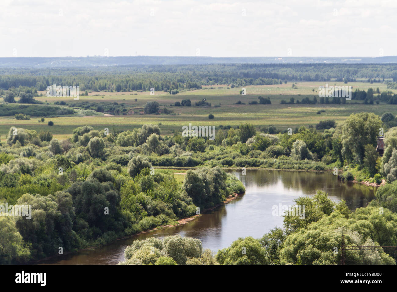 European Summer River Landscape (Russia Stock Photo - Alamy
