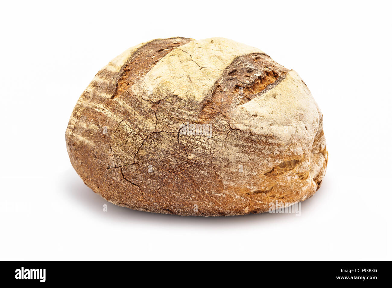 large bread isolated on white Stock Photo - Alamy