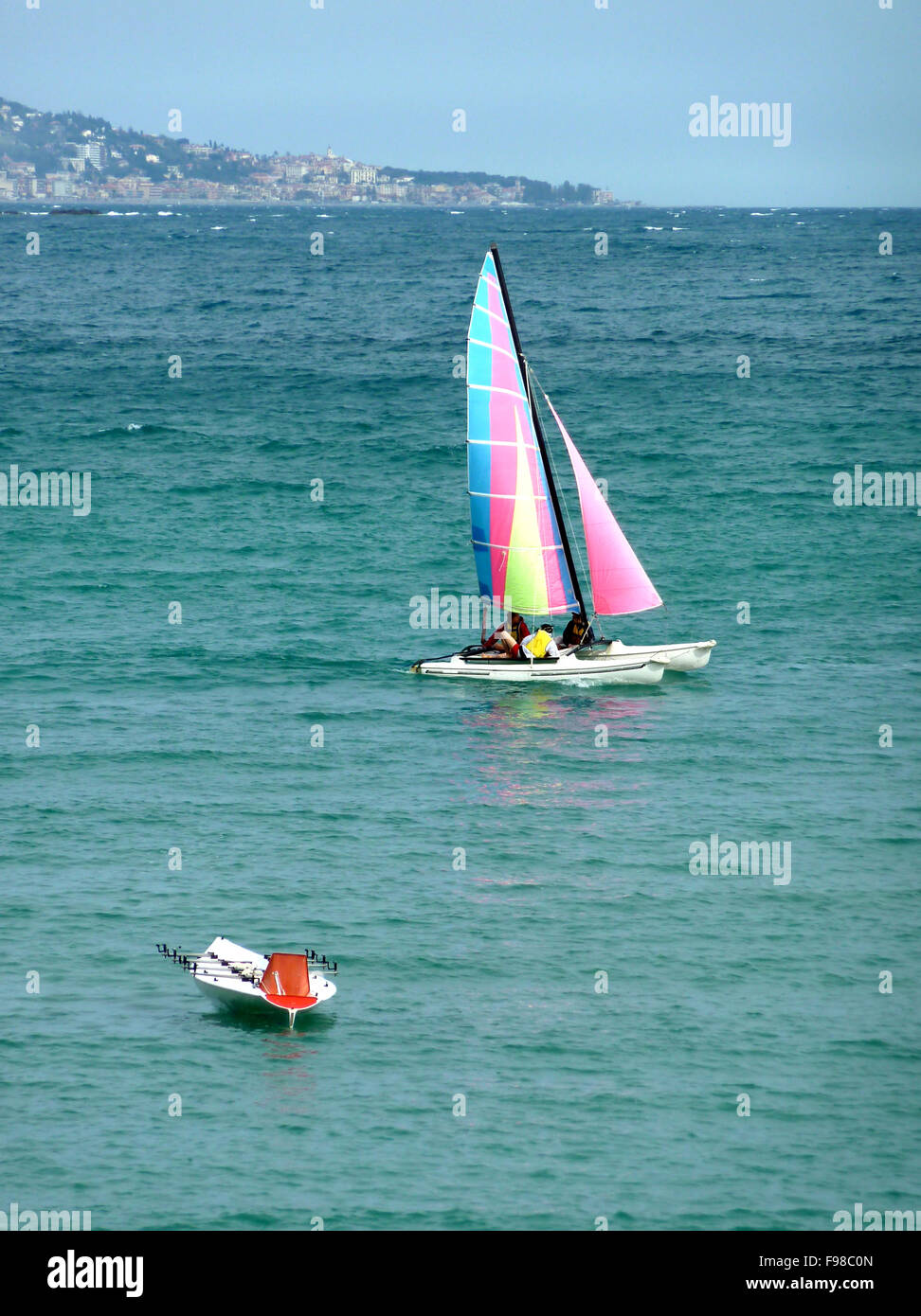 Very colored sailing boat Stock Photo - Alamy