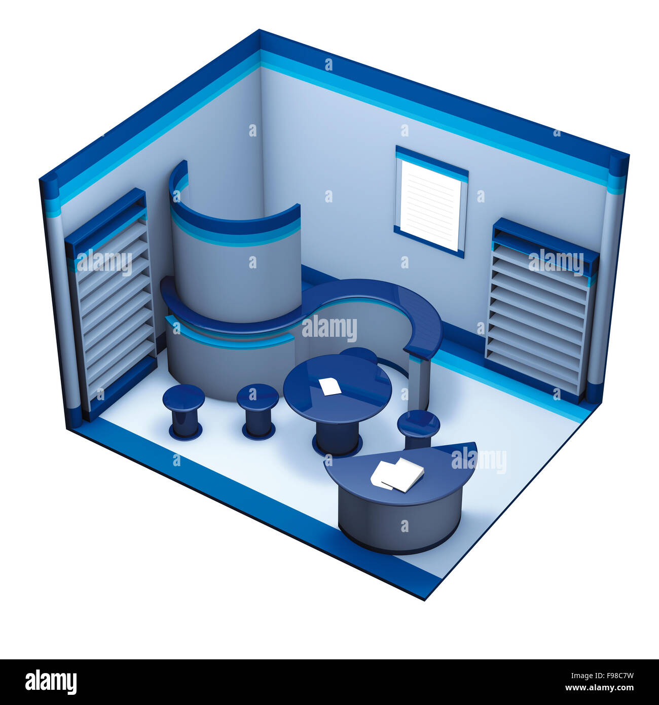 Top blue stand Stock Photo - Alamy