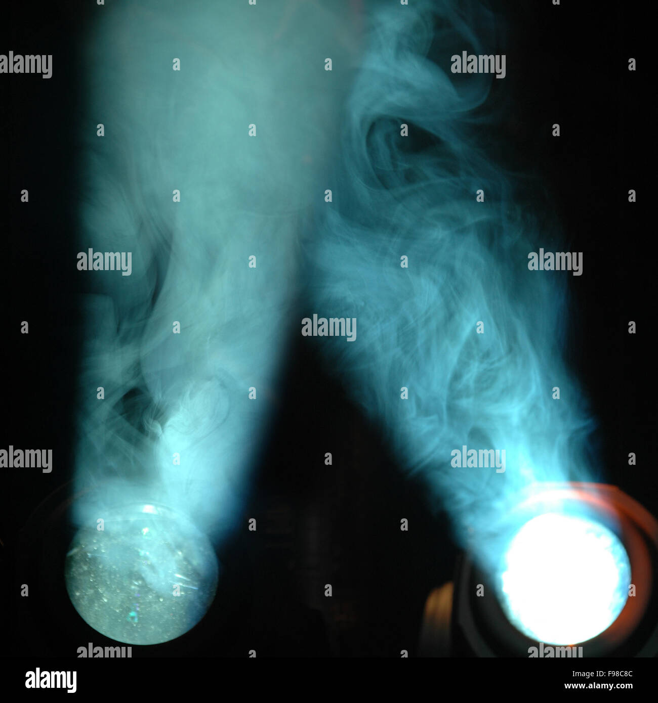 Lights and smoke Stock Photo - Alamy