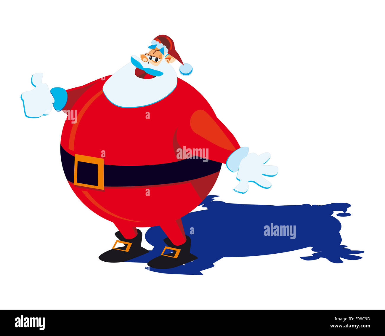 Santa Claus fat Stock Photo - Alamy
