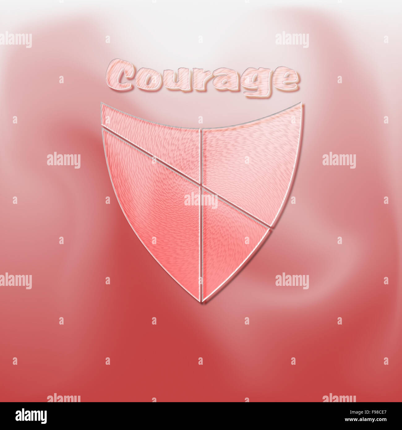 Shield of Courage Stock Photo - Alamy