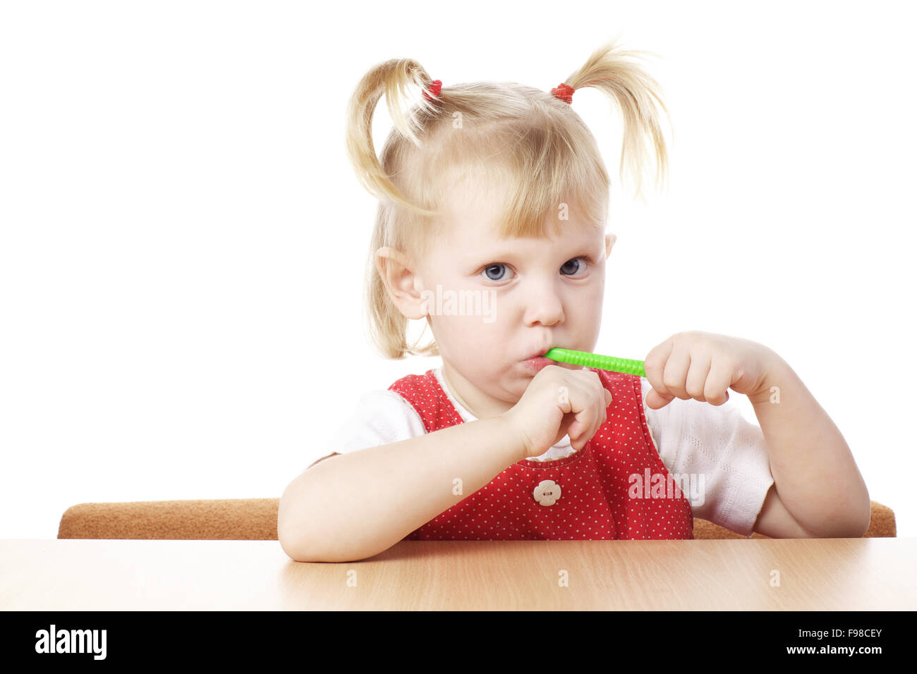 child with toothbrush Stock Photo - Alamy