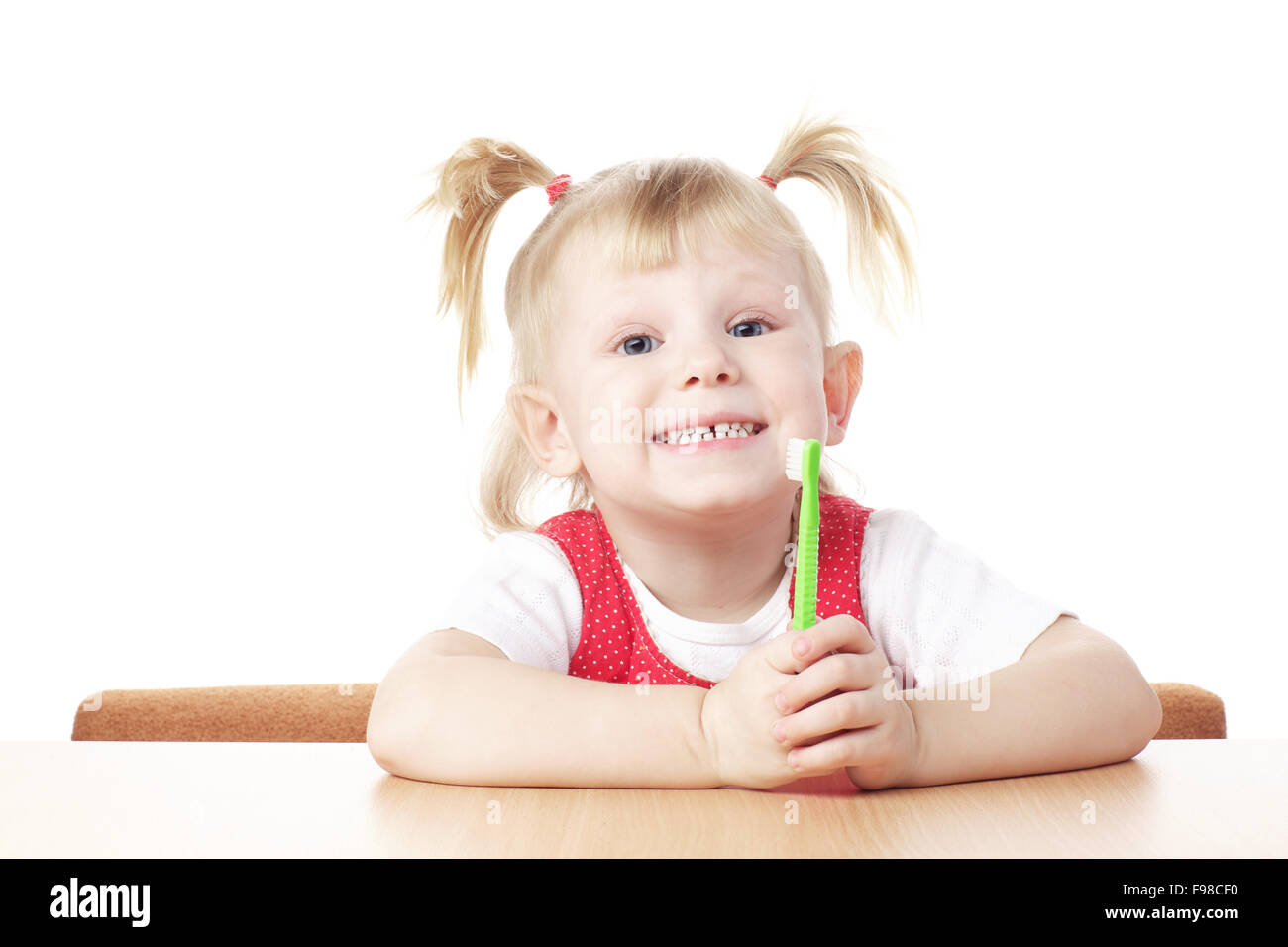 child with toothbrush Stock Photo - Alamy
