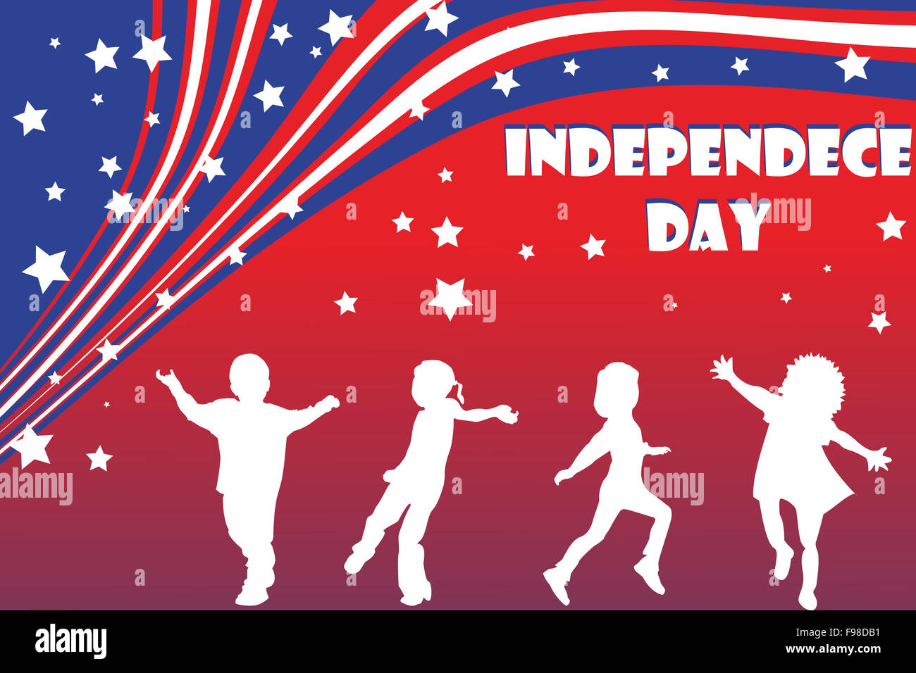 background illustration for Independence day Stock Photo - Alamy