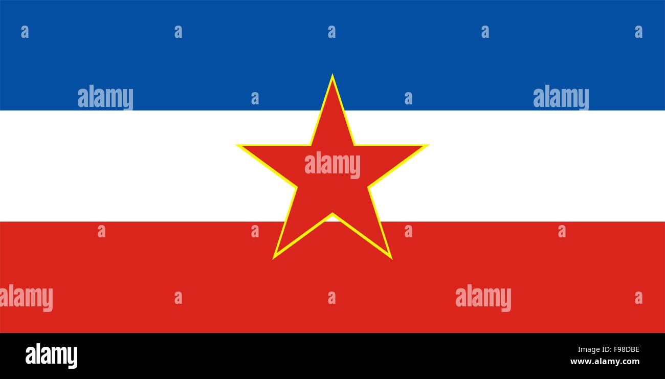 Flag Of Yugoslavia Stock Photo - Alamy