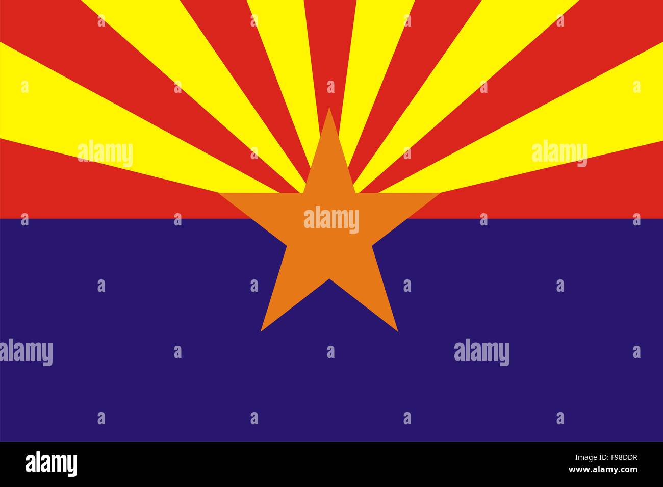 Arizona state flag stars stripes hi-res stock photography and images ...