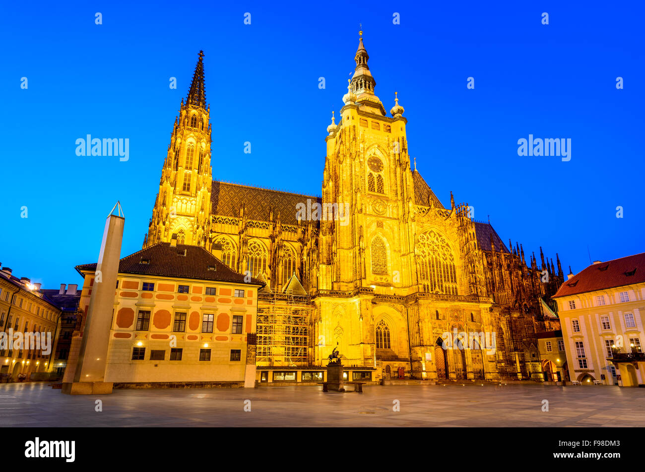 Prague, Czech Republic. Saint Vitus Cathedral, the main church in ...
