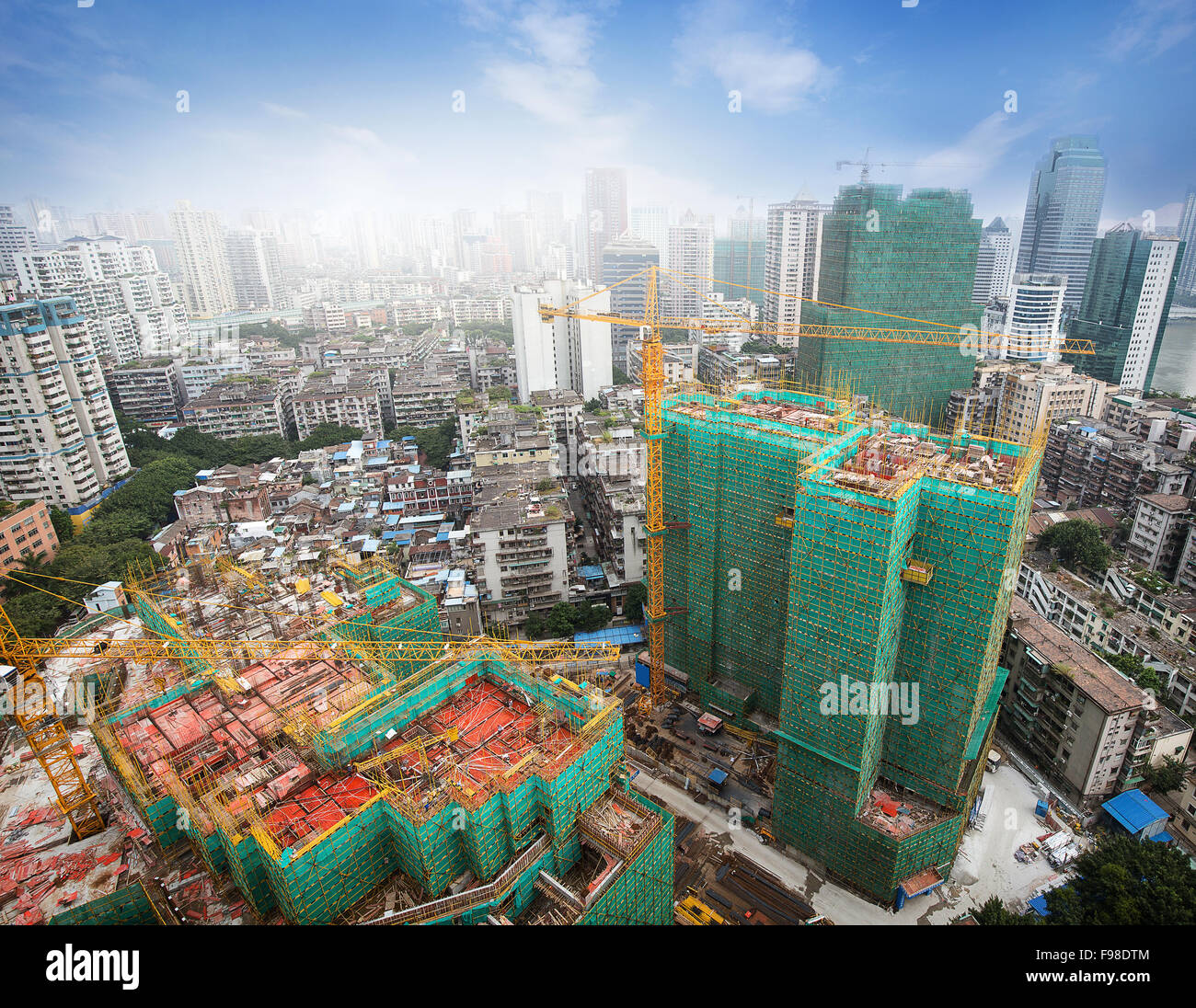 Construction site in city Stock Photo - Alamy