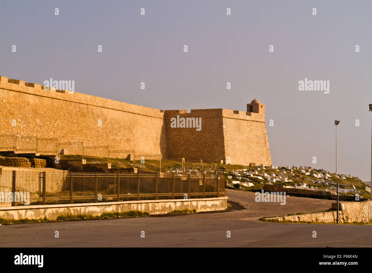 Ribat - arabic fortification and cemetery in Mahdia - seaside town in ...