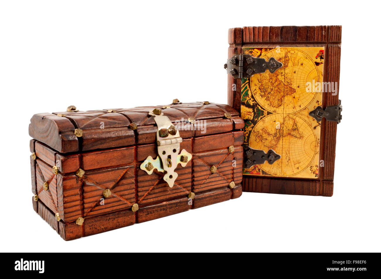 Treasure map gold hi-res stock photography and images - Alamy