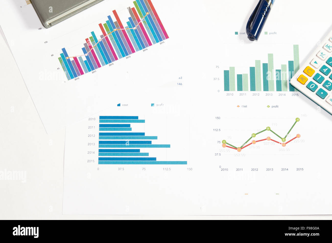 Business paperwork present with diagram Stock Photo - Alamy