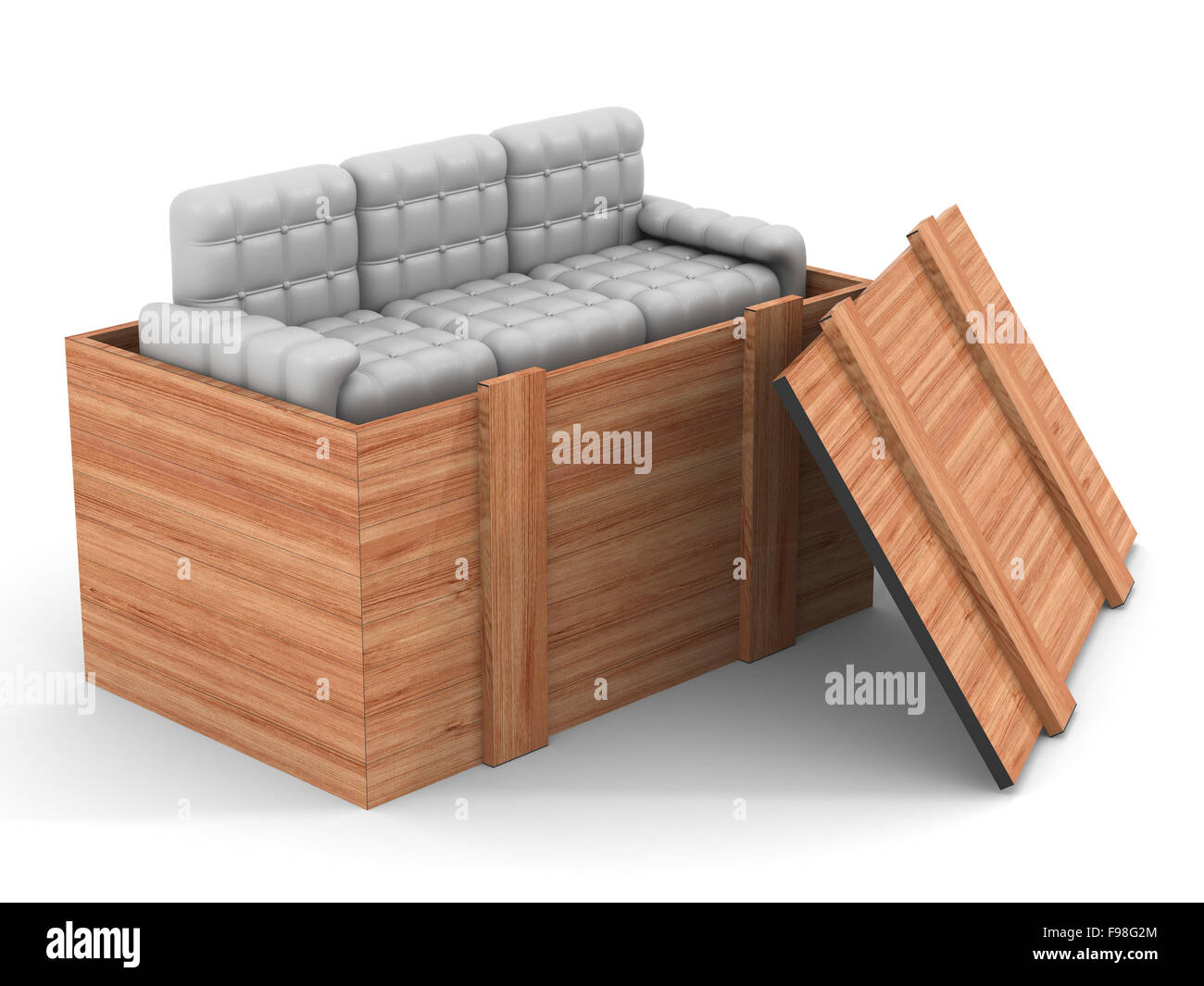 Storage in open warehouse Cut Out Stock Images & Pictures - Alamy