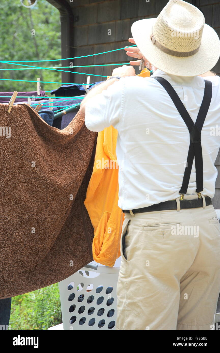 Senior wash day Stock Photo - Alamy