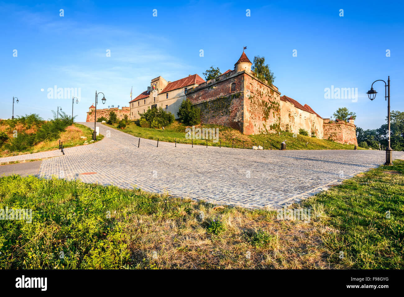 Brasov, Romania. HDR sunrise view of Brasov Fortress ( The Citadel or ...