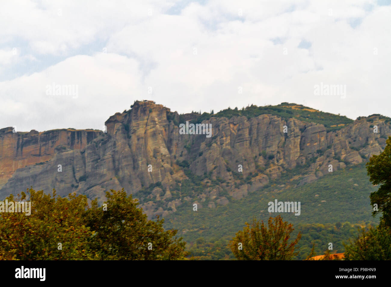 Meteora cliffs and monasteries Stock Photo - Alamy
