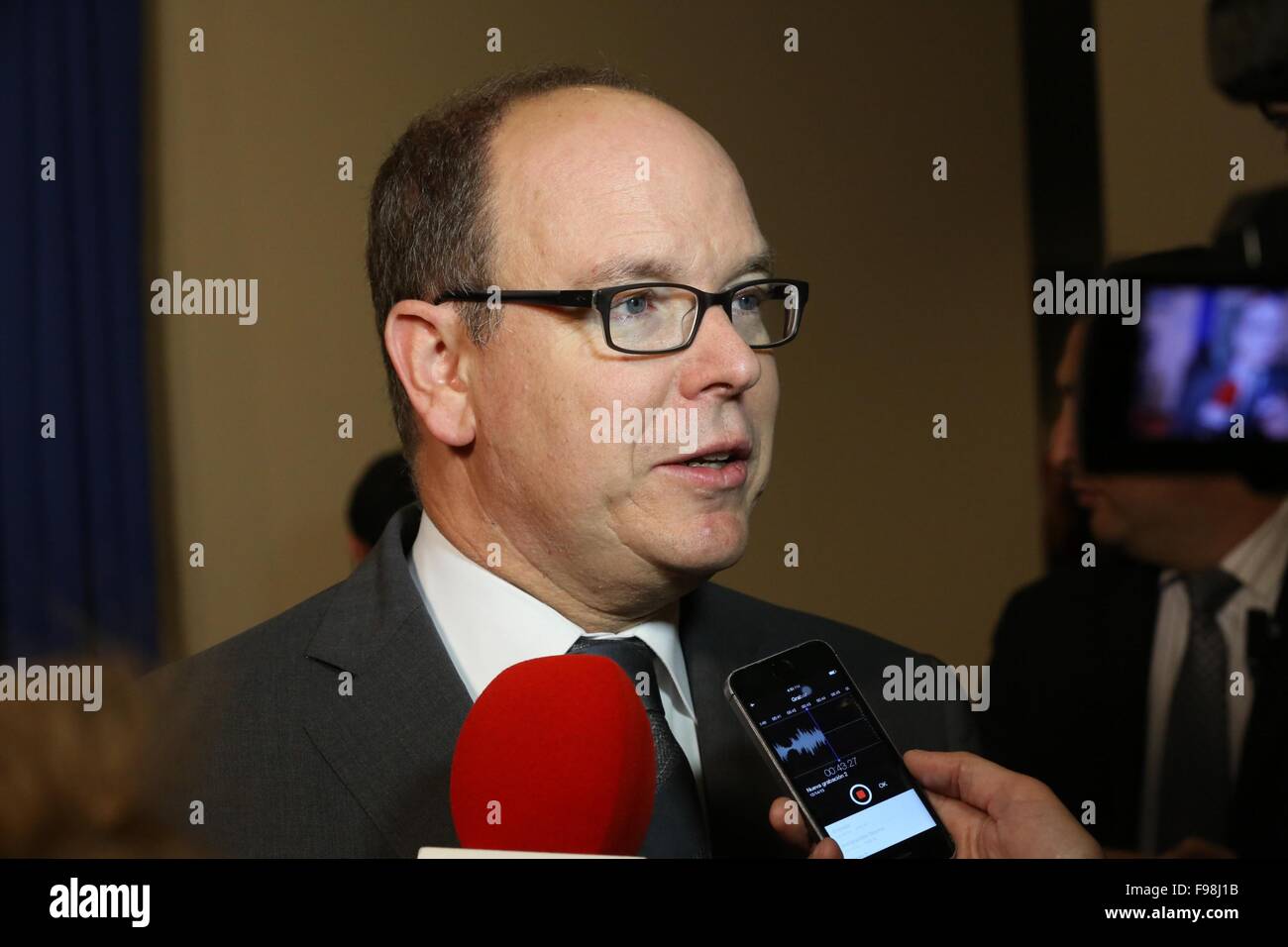 New York, NY, USA. 14th Dec, 2015. Prince of Monaco Albert ll at a ...