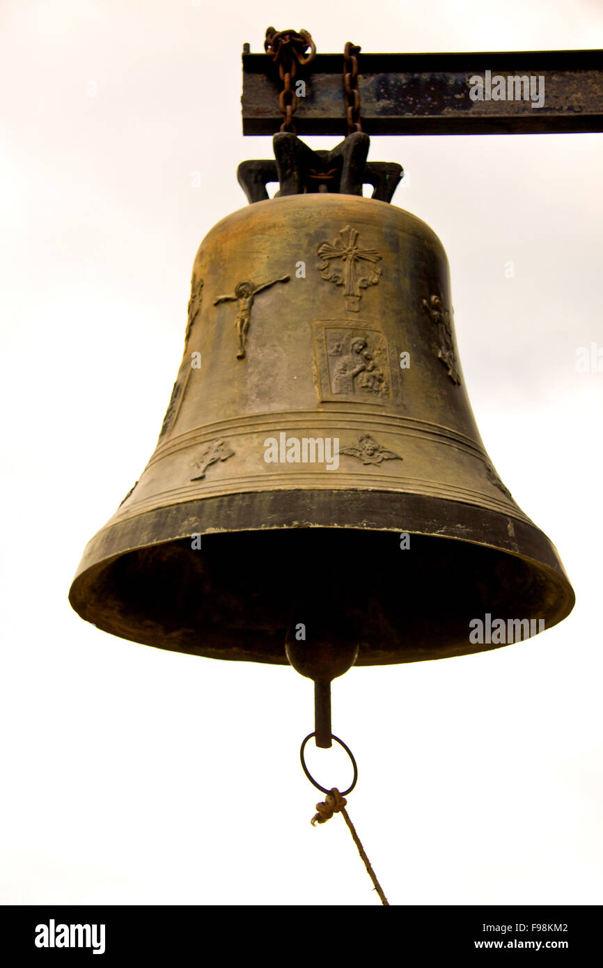 Old church bells at sunset Stock Photo - Alamy