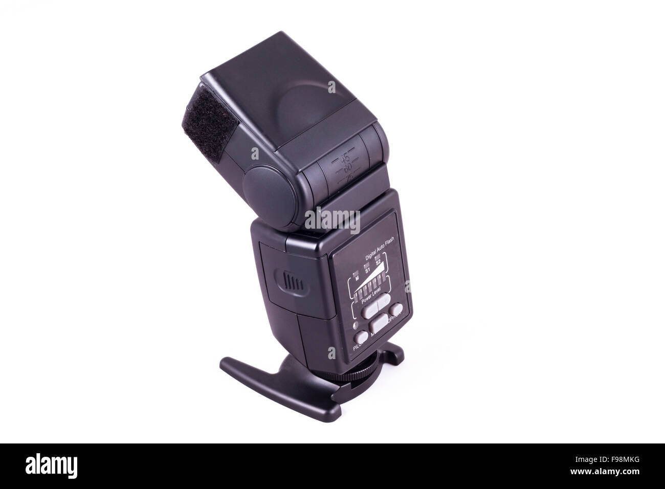 Camera flash isolated on white background Stock Photo - Alamy