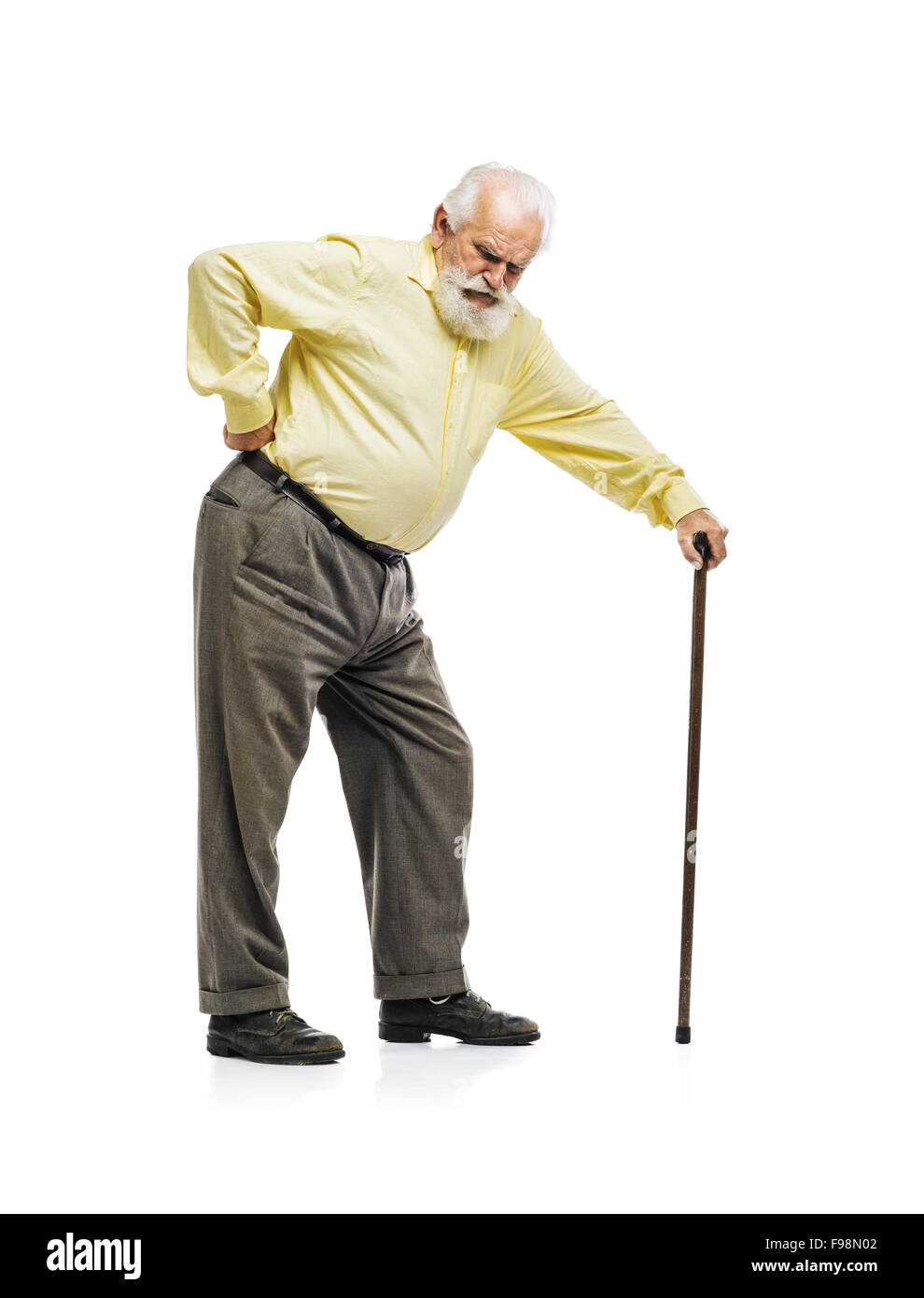 Senior man suffering from back hi-res stock photography and images - Alamy