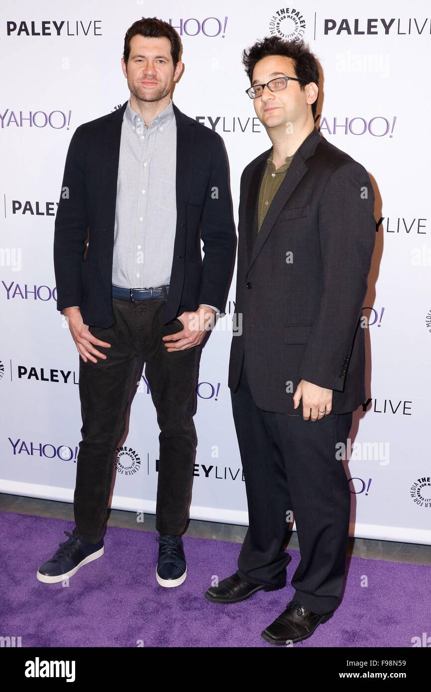 New York, NY, USA. 14th Dec, 2015. Billy Eichner, Jason Zinoman, at ...