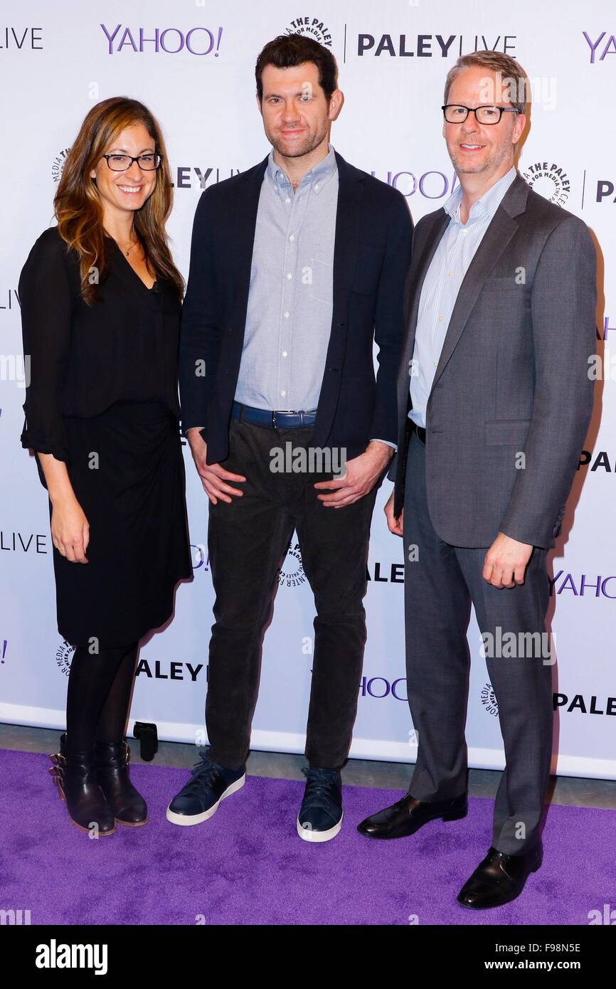 New York, NY, USA. 14th Dec, 2015. Billy Eichner, Jason Zinoman, Chris ...