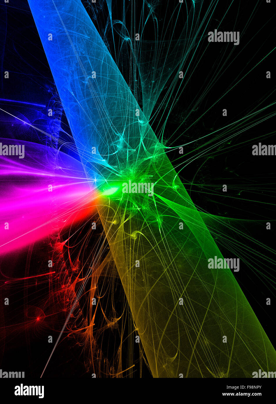 Laser light background Stock Photo - Alamy