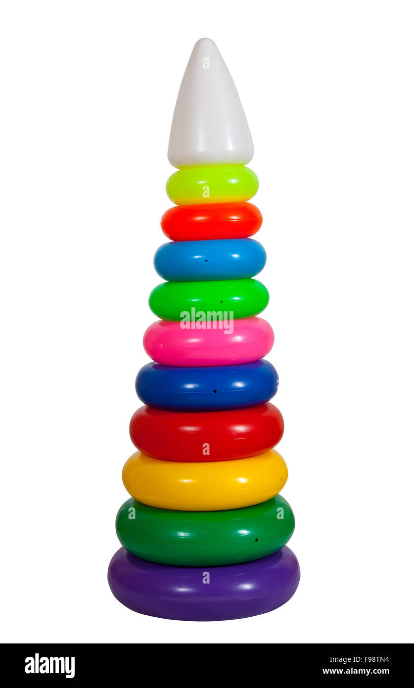 Child pyramid. Isolated on white background Stock Photo - Alamy