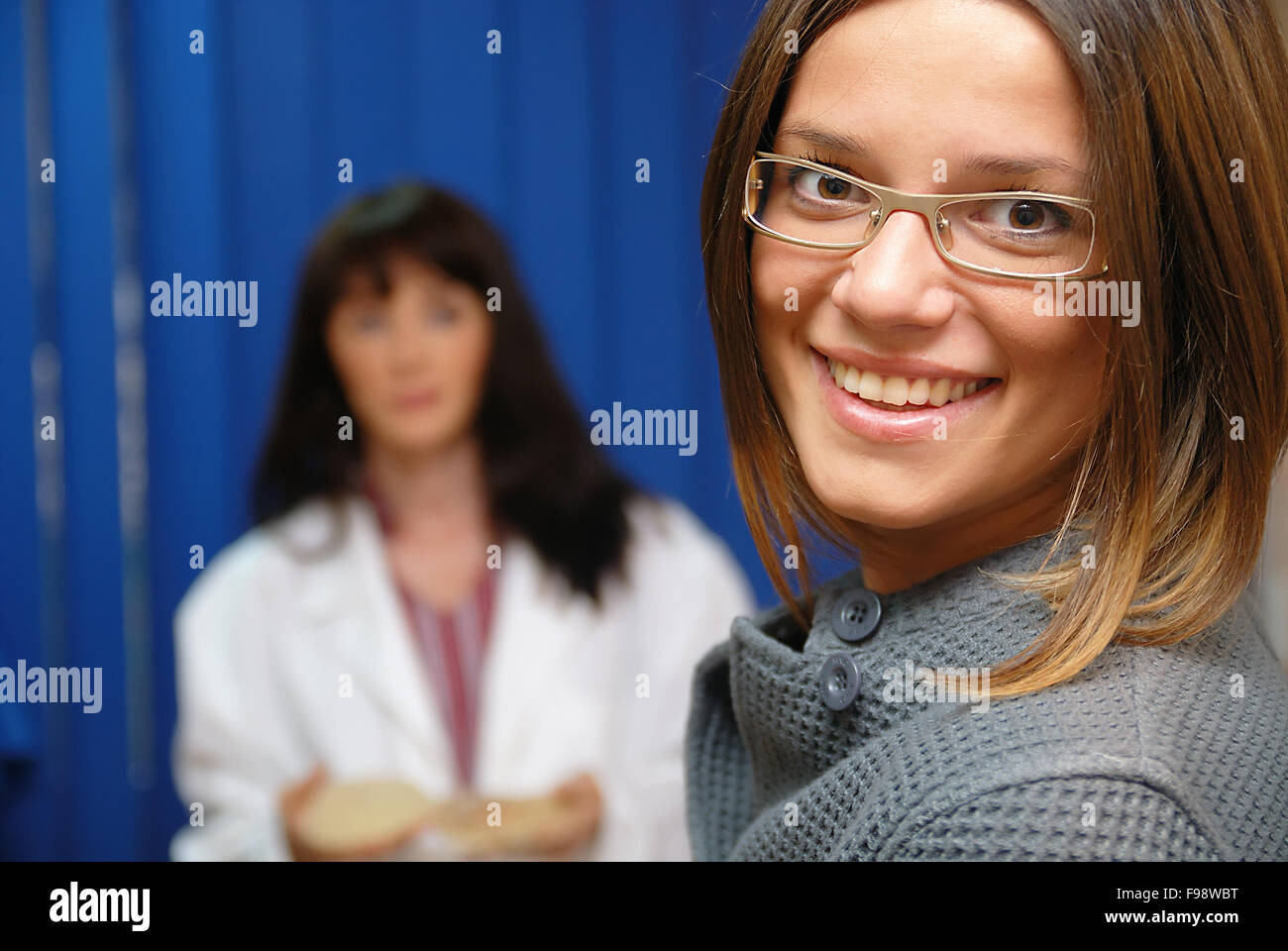 happy patient and doctor Stock Photo - Alamy
