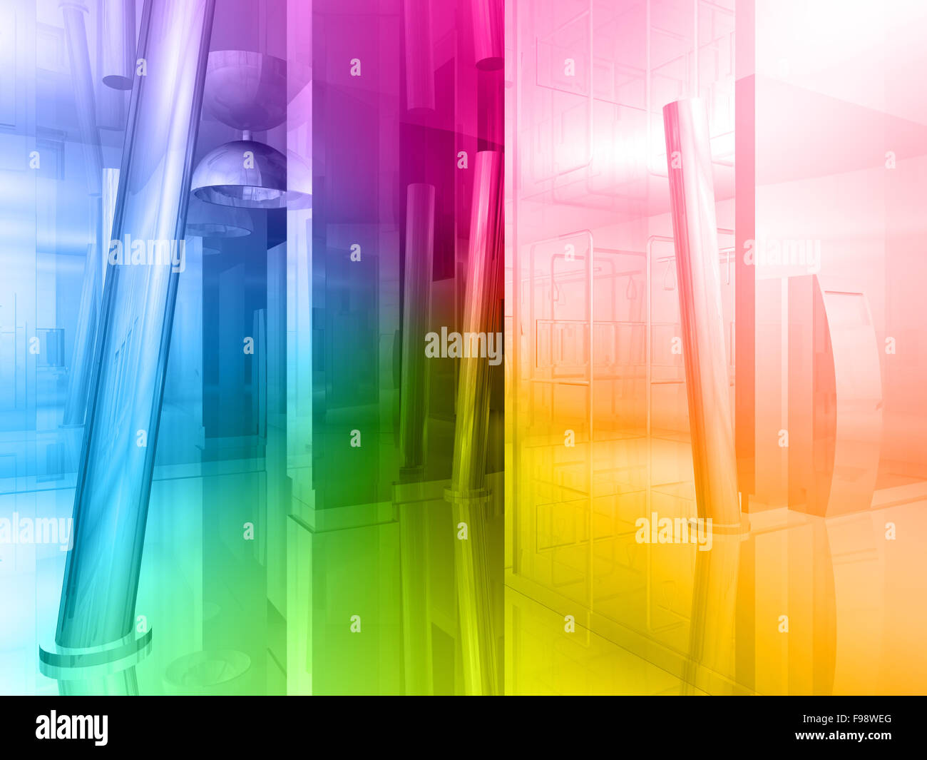 conceptual architecture, open space of colors Stock Photo - Alamy