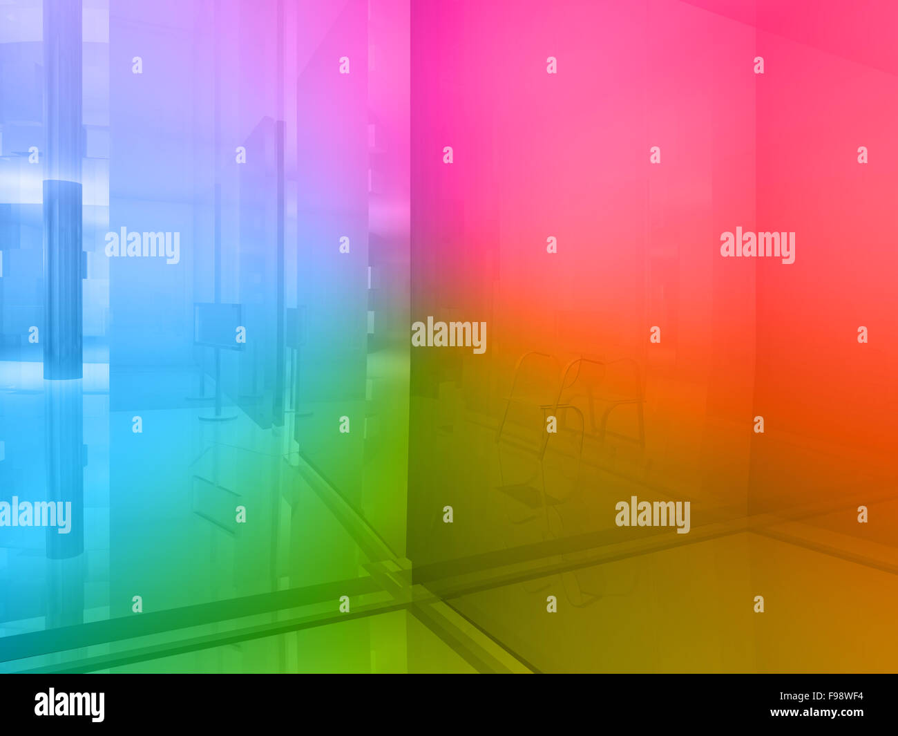 conceptual architecture, open space of colors Stock Photo - Alamy