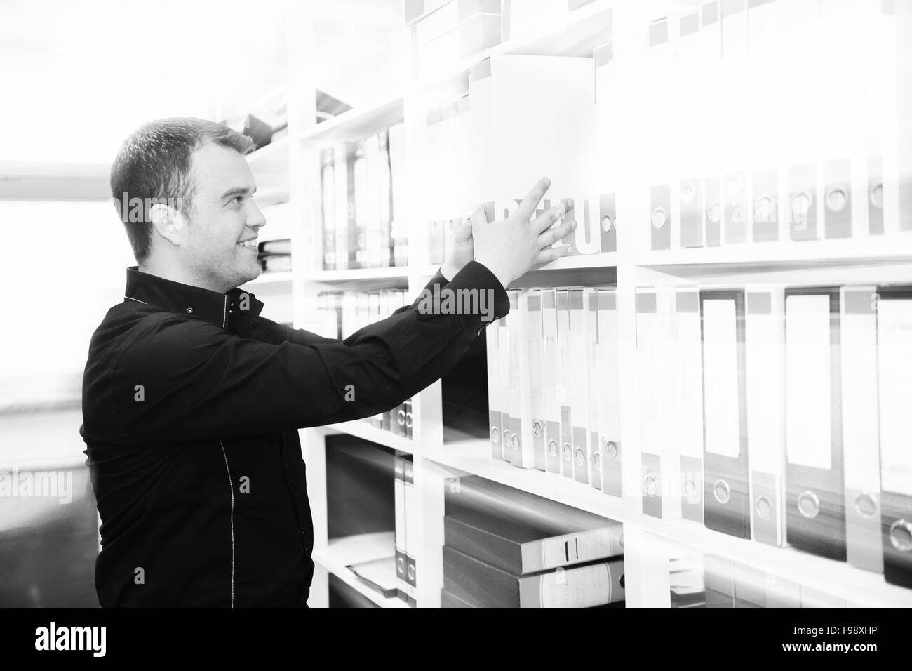 Searching study Black and White Stock Photos & Images - Alamy