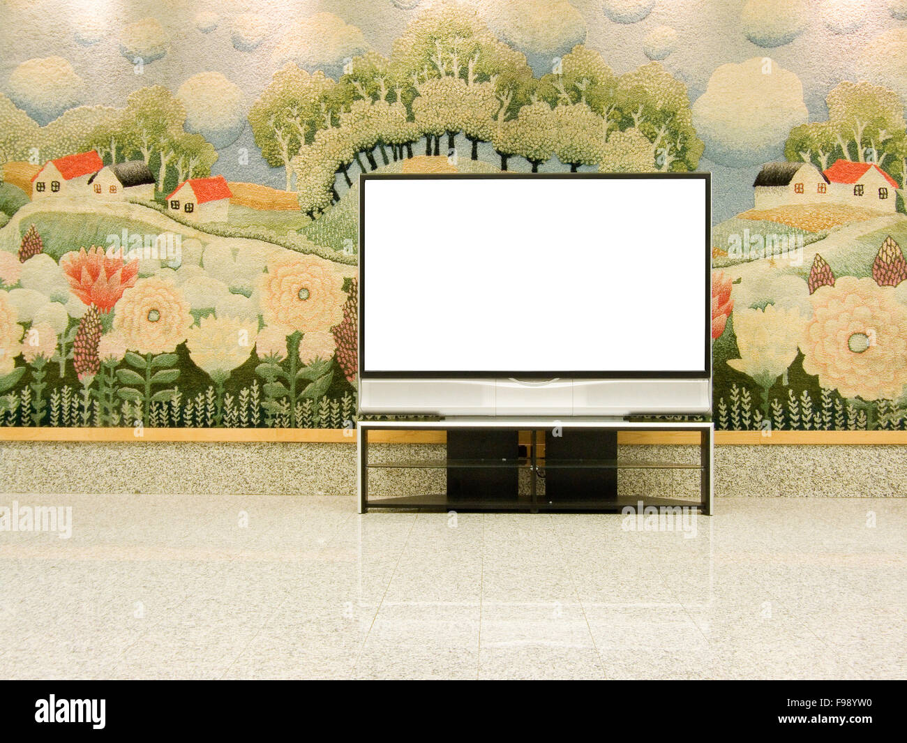 big plasma screen with empty space to write message Stock Photo - Alamy